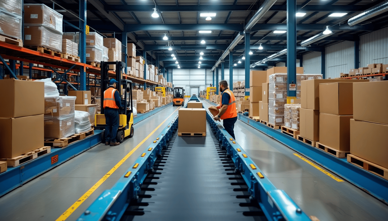 Conveyor systems for distribution centers
