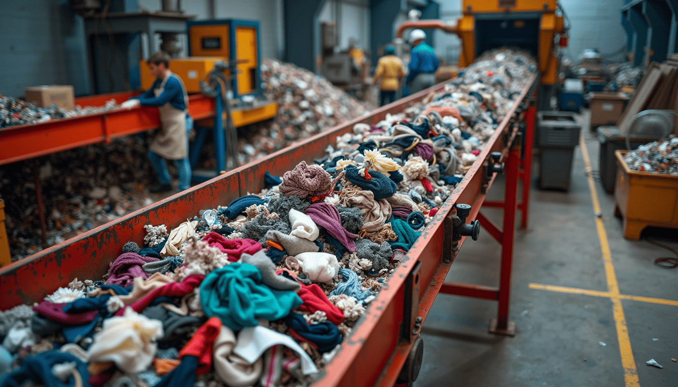 American-made conveyors for textile recycling efficiency