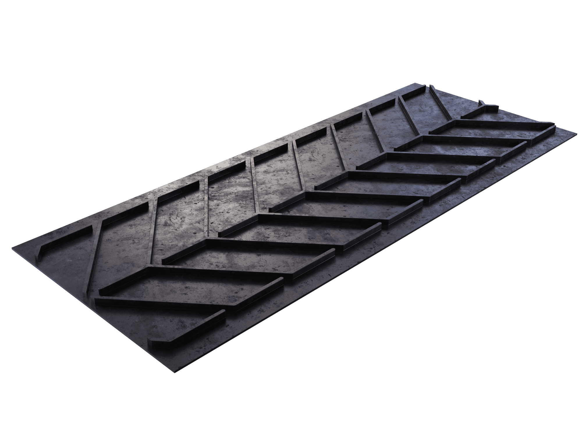 Integrally molded replacement belts for conveyors